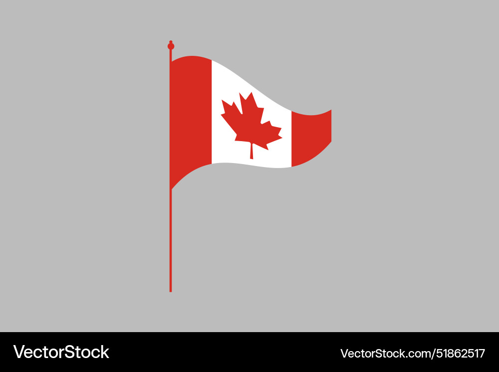 Canada flag Royalty Free Vector Image - VectorStock