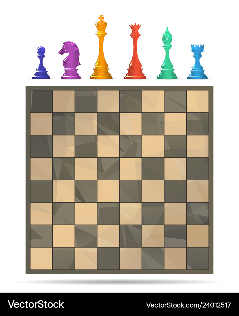 Chess board game Royalty Free Vector Image - VectorStock