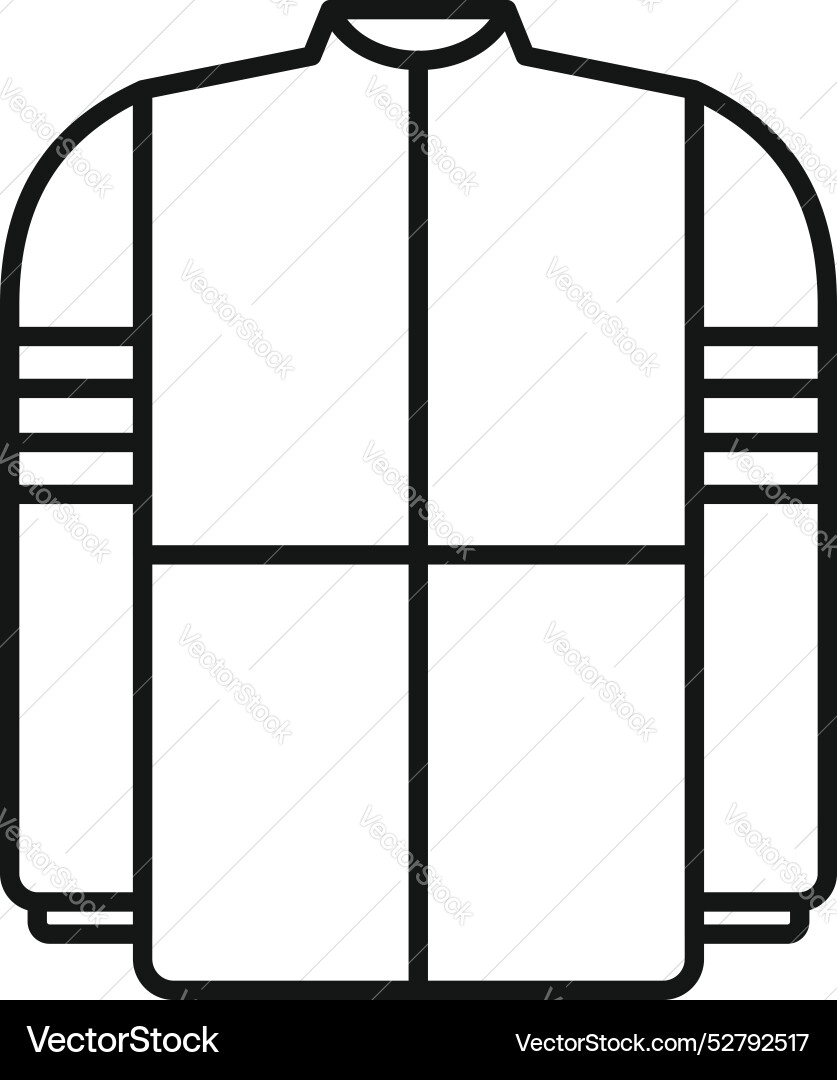 Cycling jacket icon showing professional Vector Image