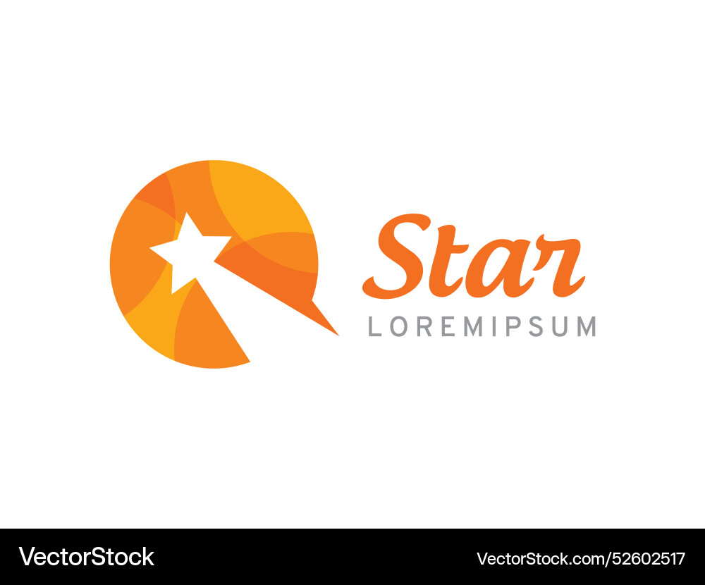 Star logo symbol or icon template Royalty Free Vector Image