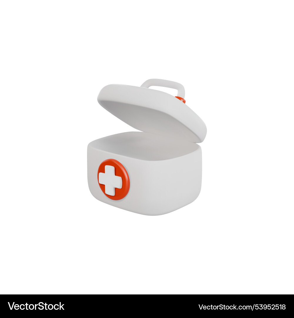 A 3d first aid kit Royalty Free Vector Image - VectorStock