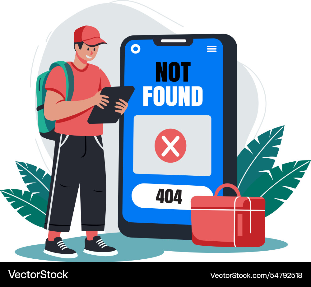 App error Royalty Free Vector Image - VectorStock