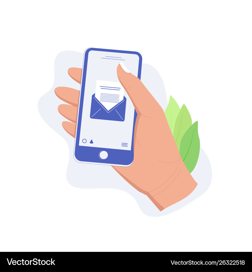 Mail app concept Royalty Free Vector Image - VectorStock
