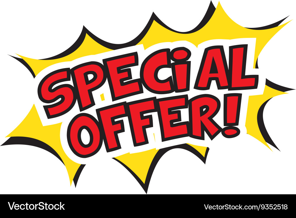 Special offer banner design Royalty Free Vector Image