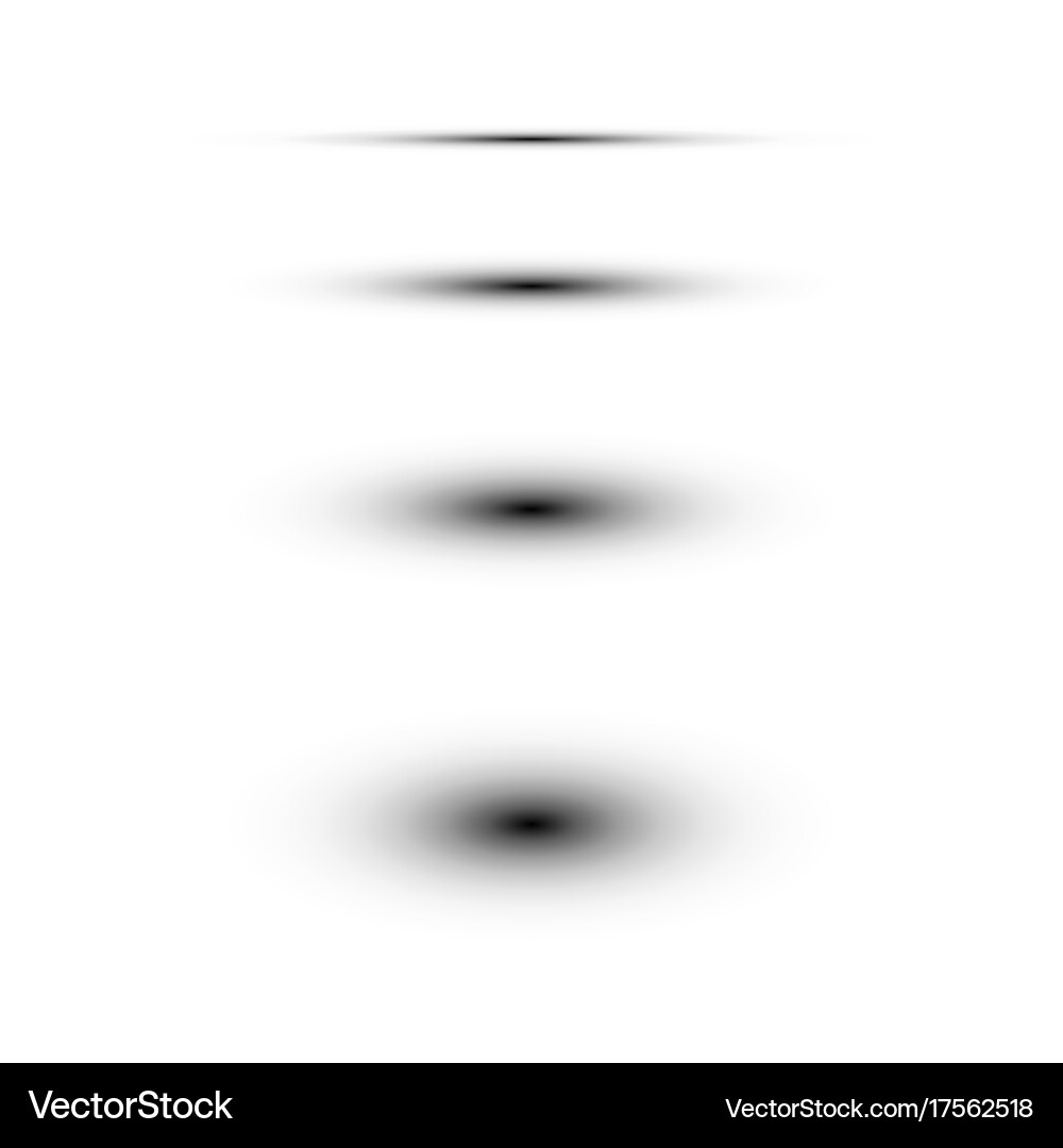 Spherical shadow set of objects Royalty Free Vector Image