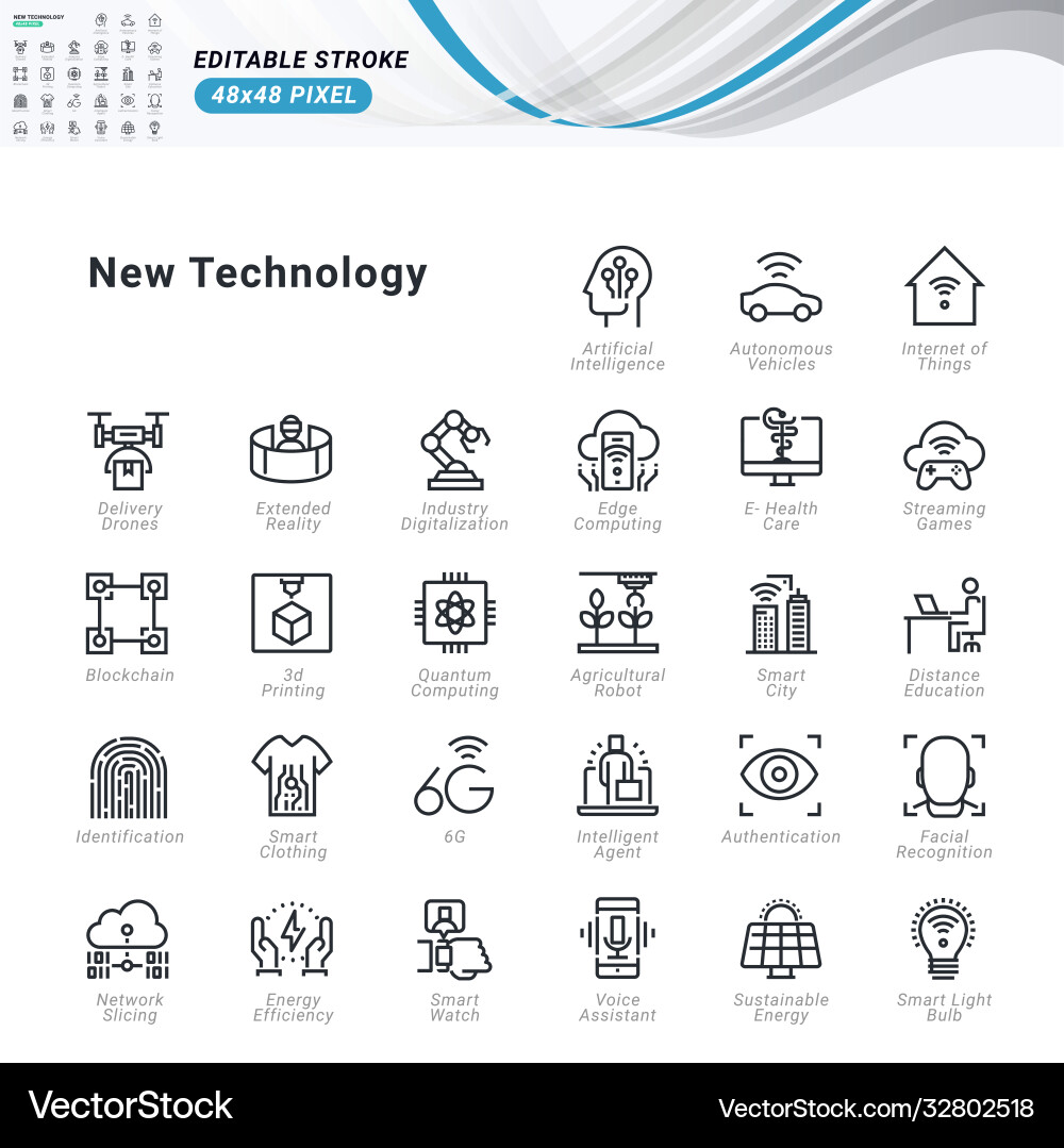 Thin line icons set Royalty Free Vector Image - VectorStock