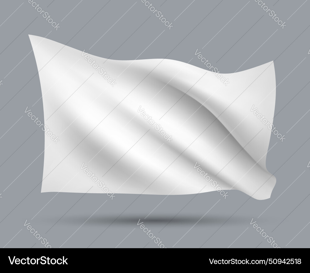 White flag template Royalty Free Vector Image - VectorStock