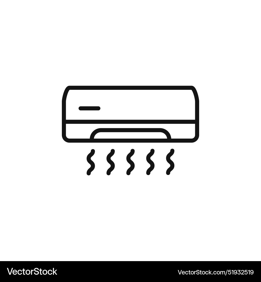 Efficient cooling air conditioner icon for home Vector Image