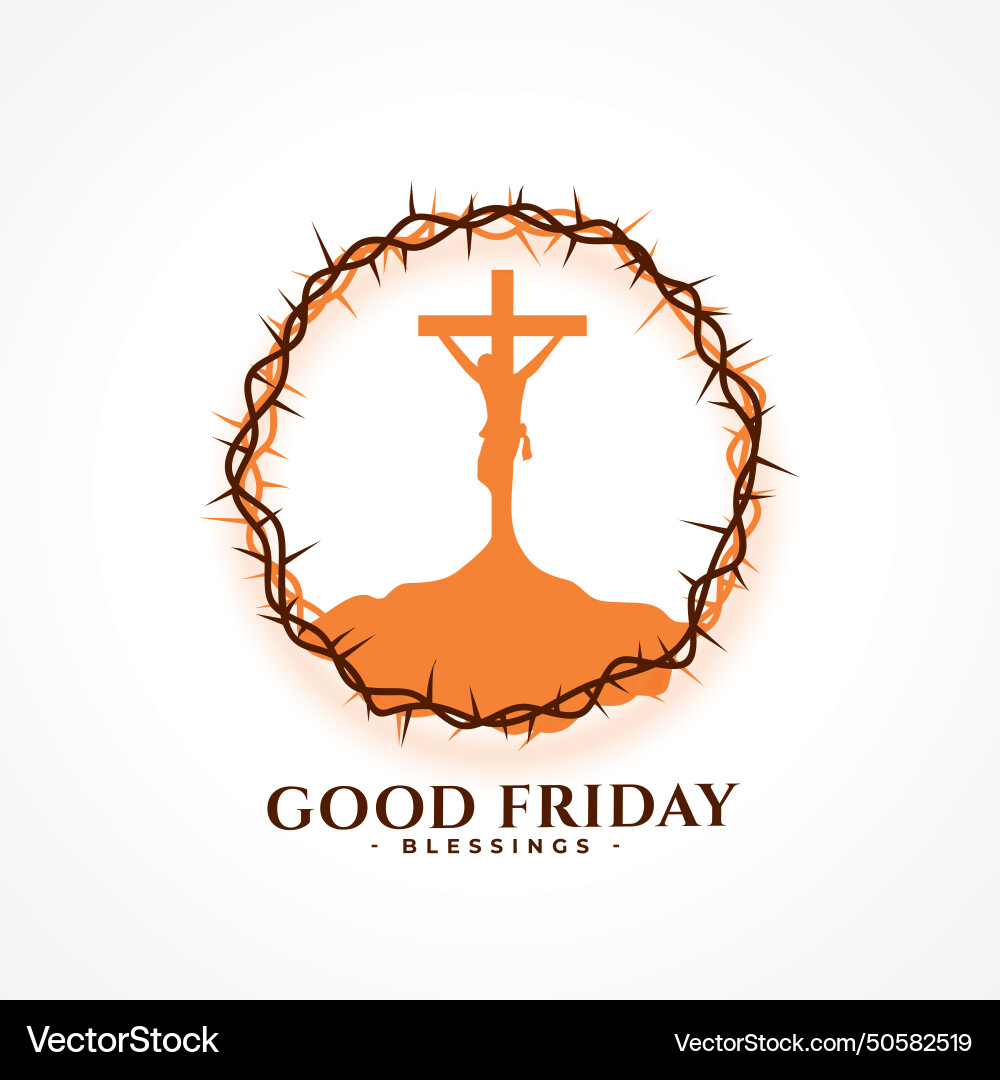 Good friday or easter day religious background Vector Image