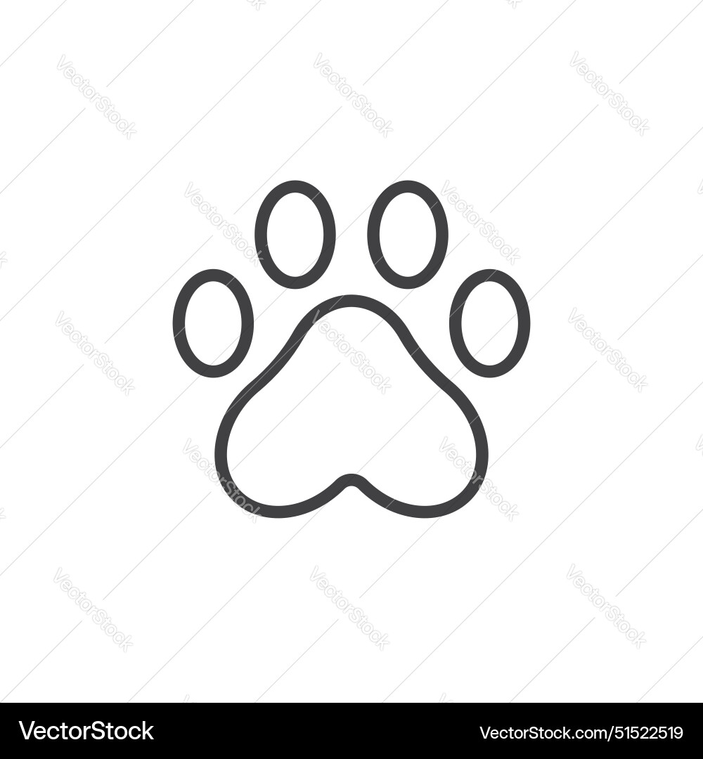 Paw icon Royalty Free Vector Image - VectorStock