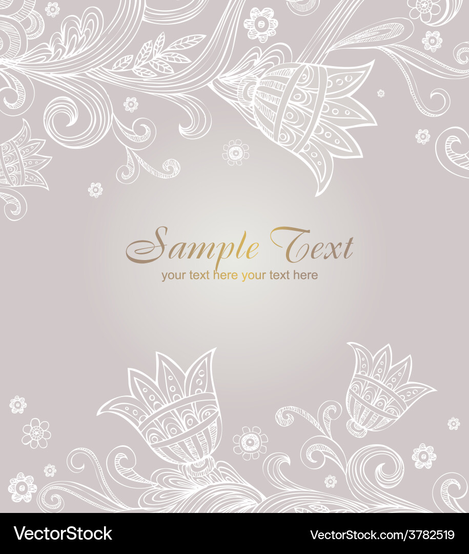 Wedding card Royalty Free Vector Image - VectorStock