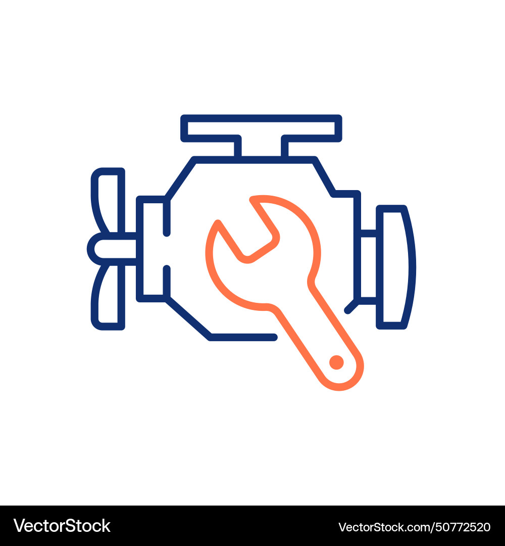 Car engine repair icon Royalty Free Vector Image