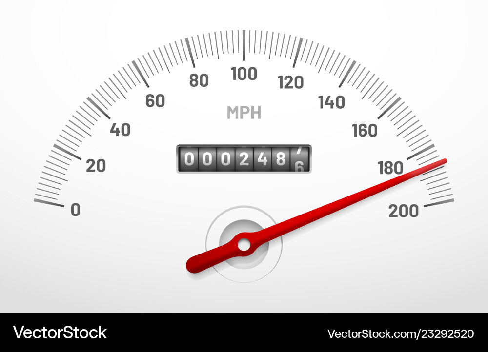 Car Speedometer Dashboard Royalty Free Vector Image