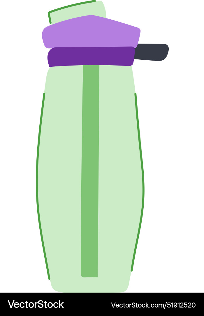 Container water bottle cartoon Royalty Free Vector Image