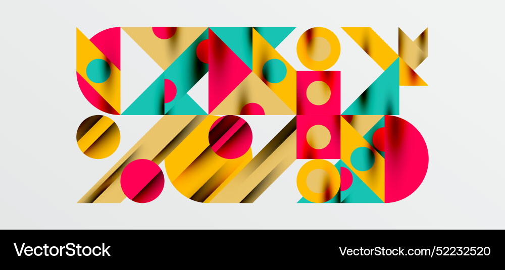 Geometric neo patterns abstract background Vector Image