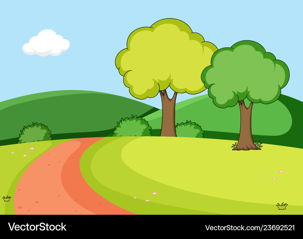 A nature park background Royalty Free Vector Image