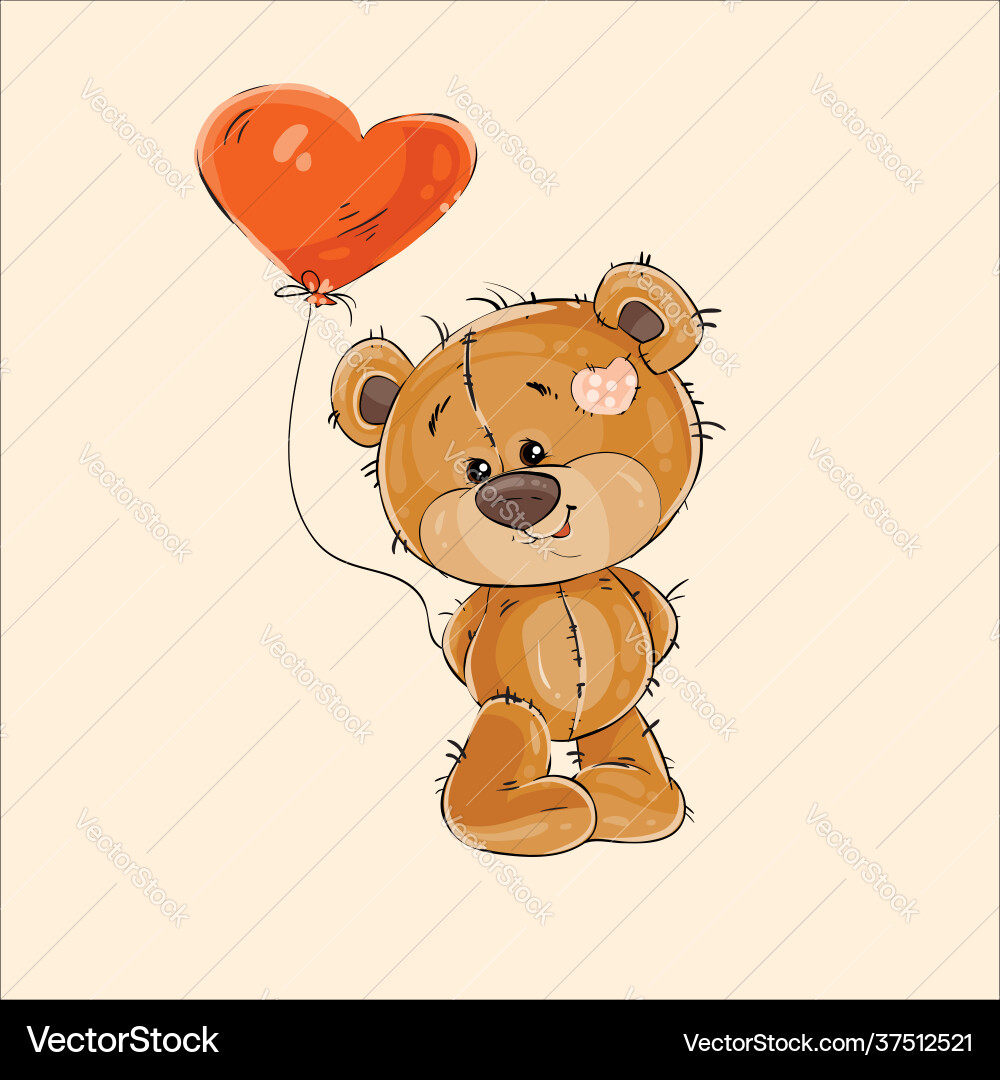 Adorable Teddy Bear Royalty Free Vector Image - VectorStock