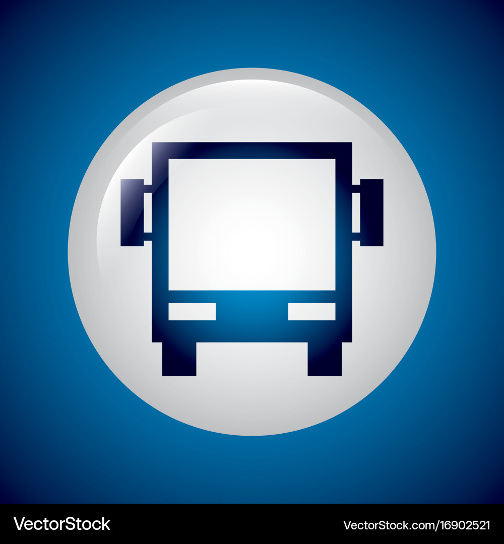 Bus concept isolated design Royalty Free Vector Image