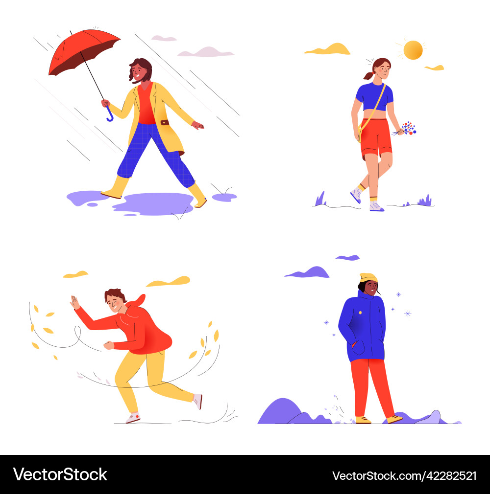 Climate change concept Royalty Free Vector Image