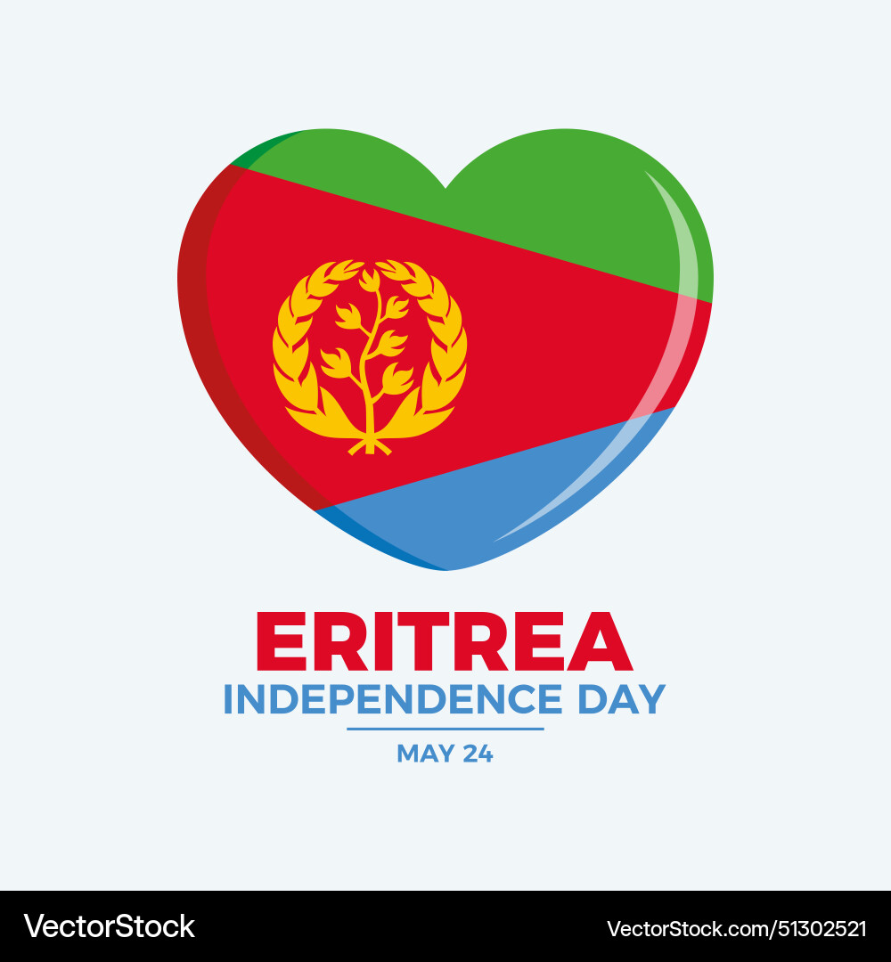 Eritrea independence day poster Royalty Free Vector Image