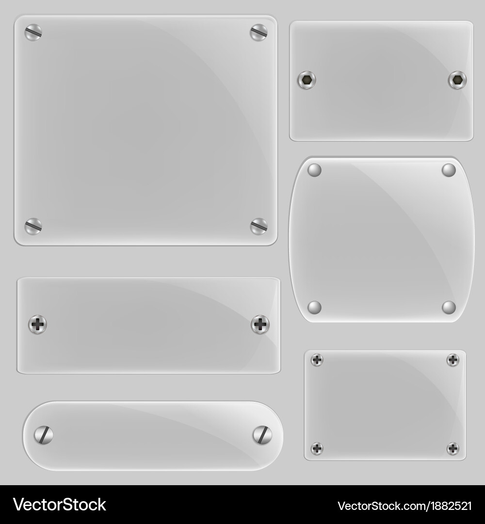 Glass framework Royalty Free Vector Image - VectorStock