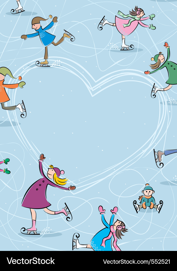 Ice rink Royalty Free Vector Image - VectorStock
