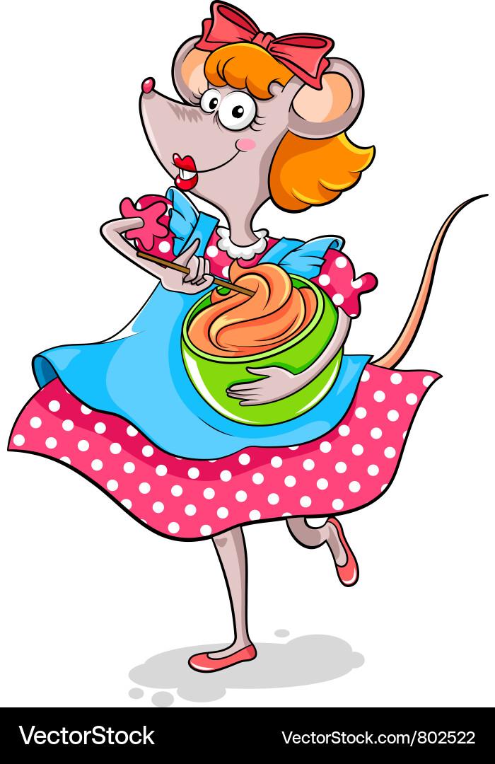 Lady mouse Royalty Free Vector Image - VectorStock
