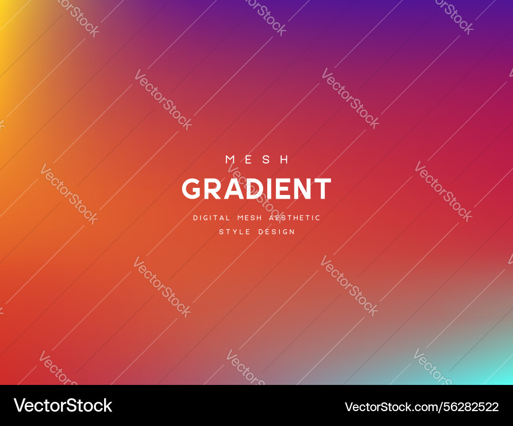 Sunset Gradient Background Royalty Free Vector Image