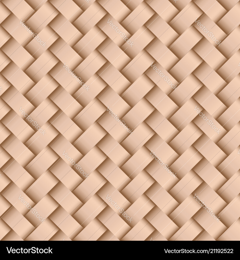 Texture of beige leather weaving seamless pattern Vector Image