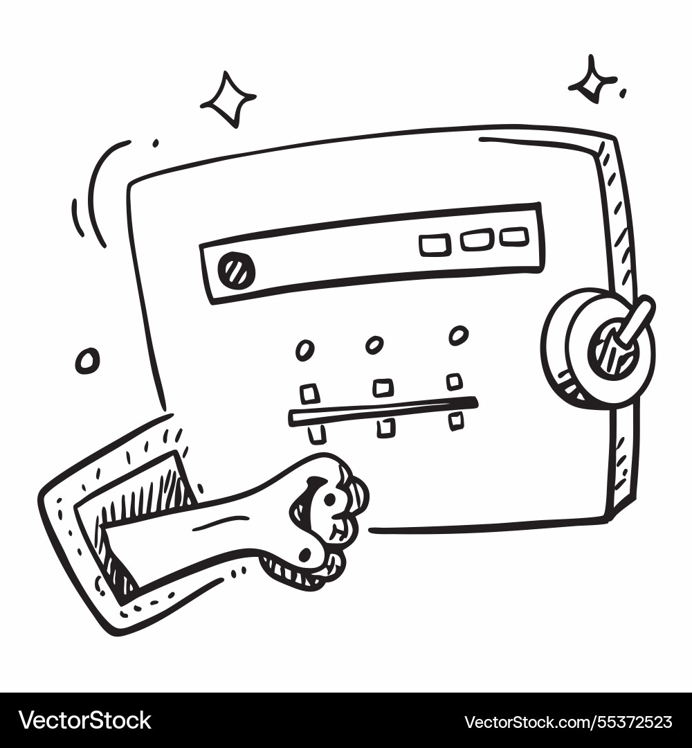 2d as password protection icon with a key concept Vector Image