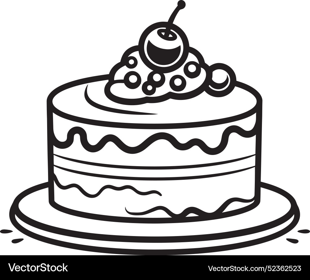 Cake delights digital bakery artistryartistic Vector Image