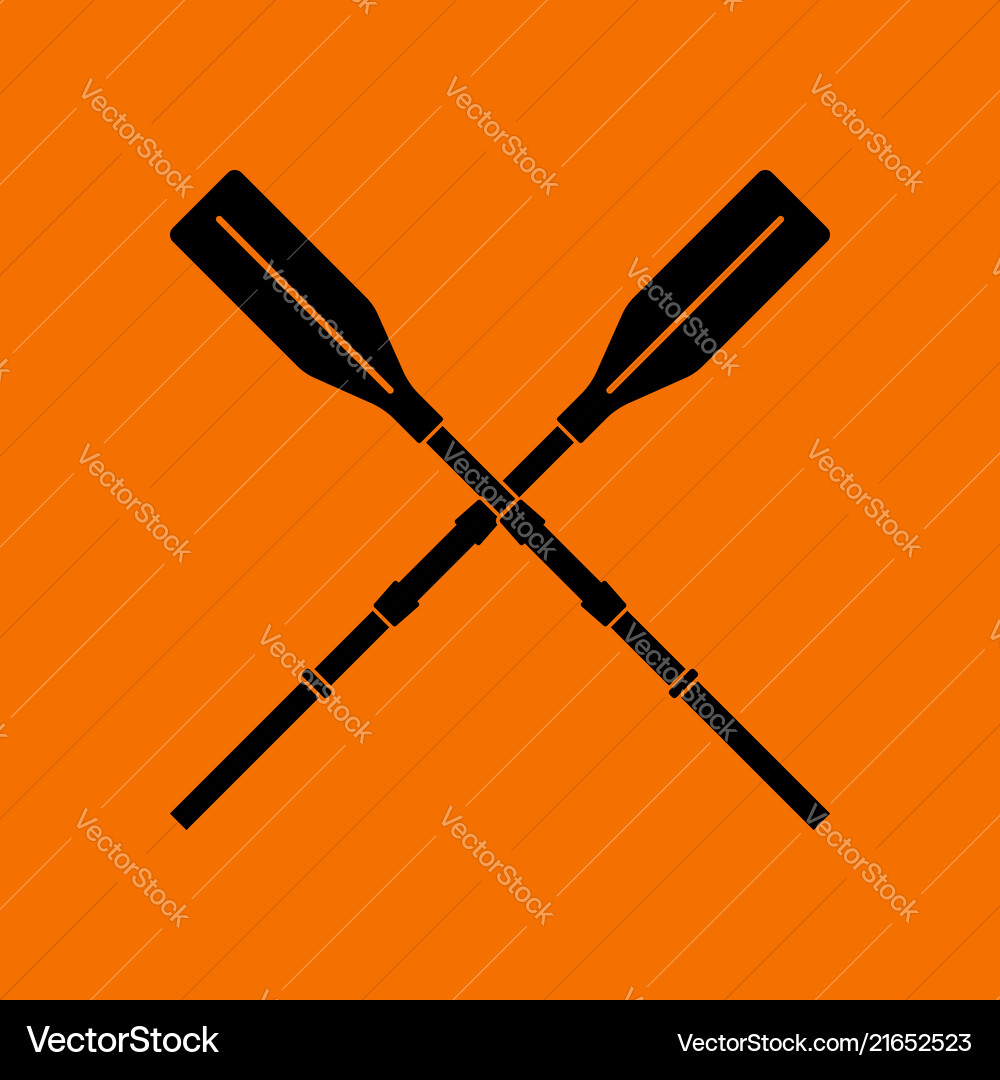 Icon of boat oars Royalty Free Vector Image - VectorStock
