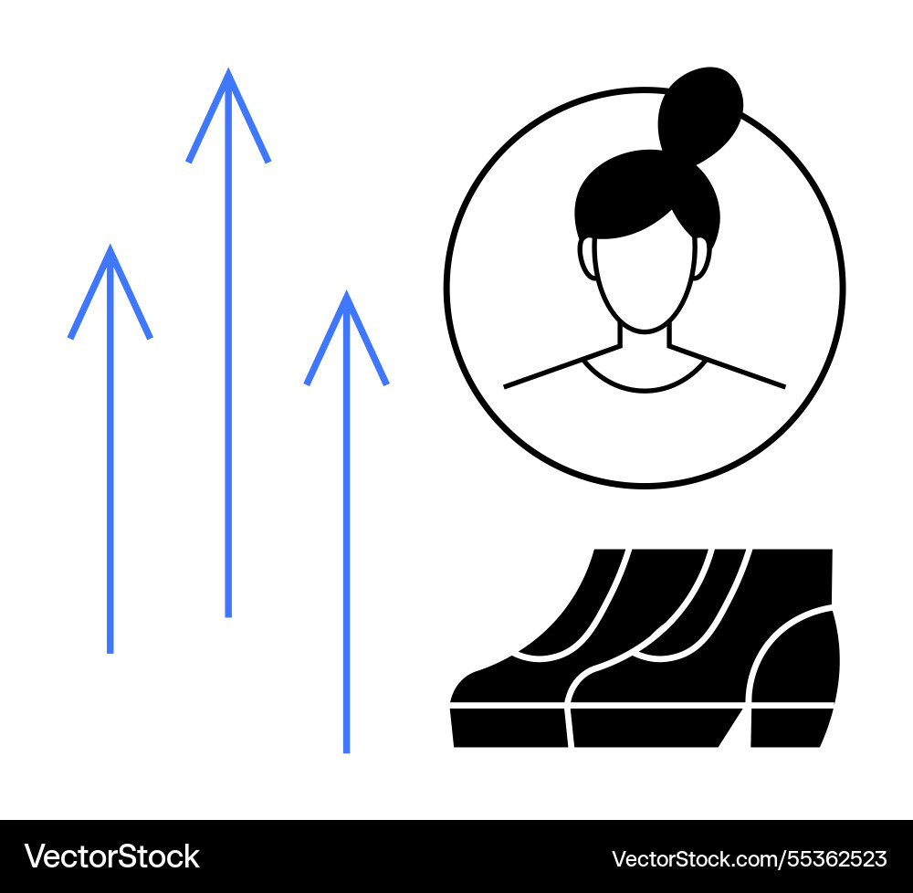 Professional growth and career development concept