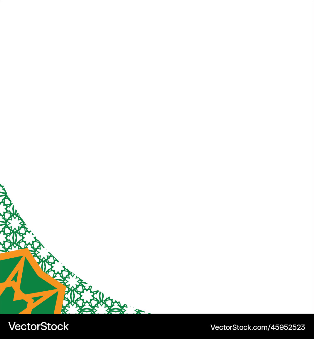 Religious ramadan corner Royalty Free Vector Image