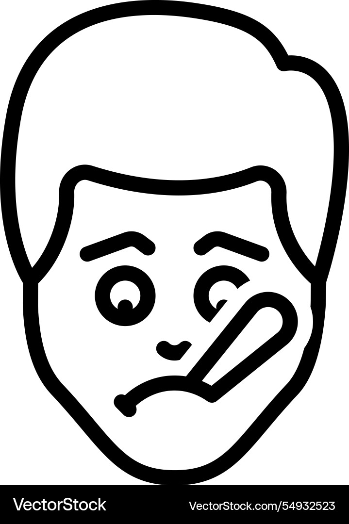 Sick Royalty Free Vector Image - VectorStock