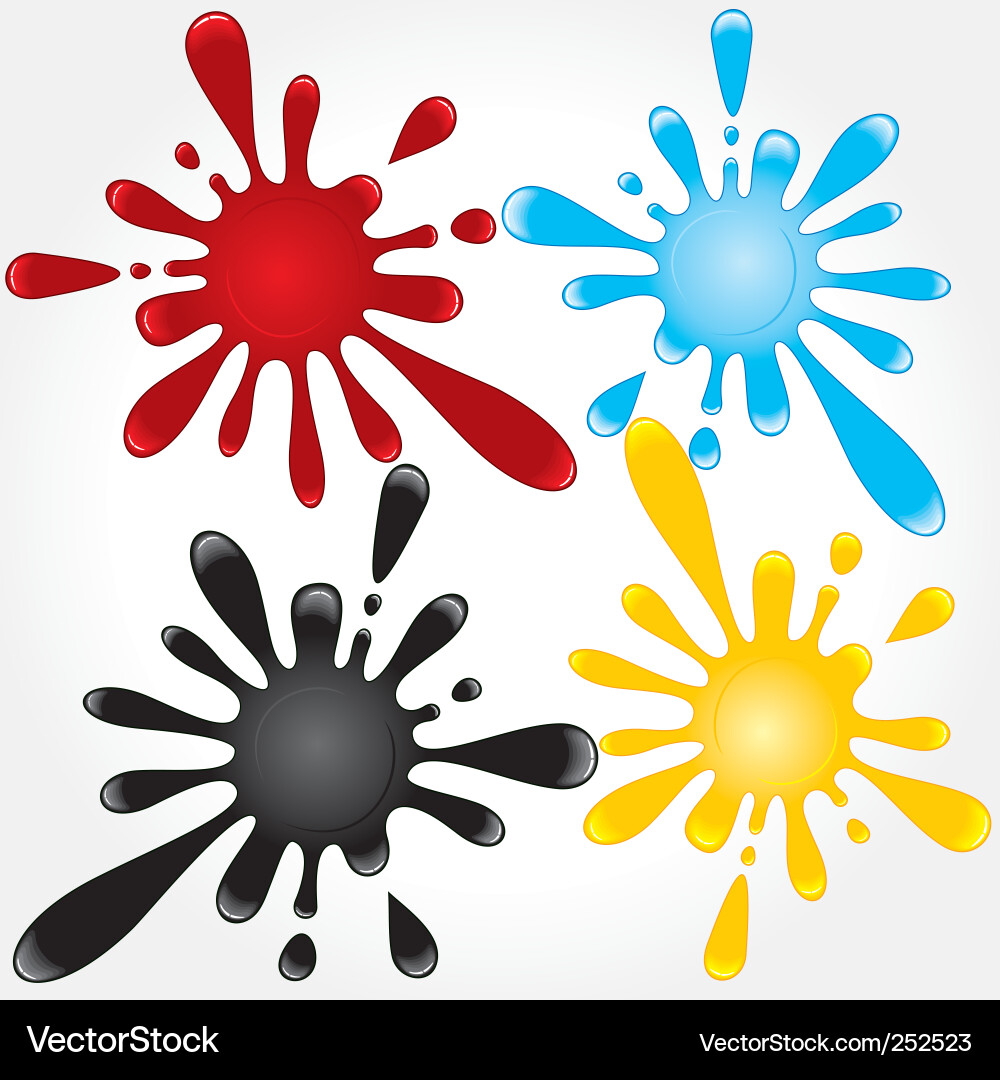 Splashes Royalty Free Vector Image - VectorStock