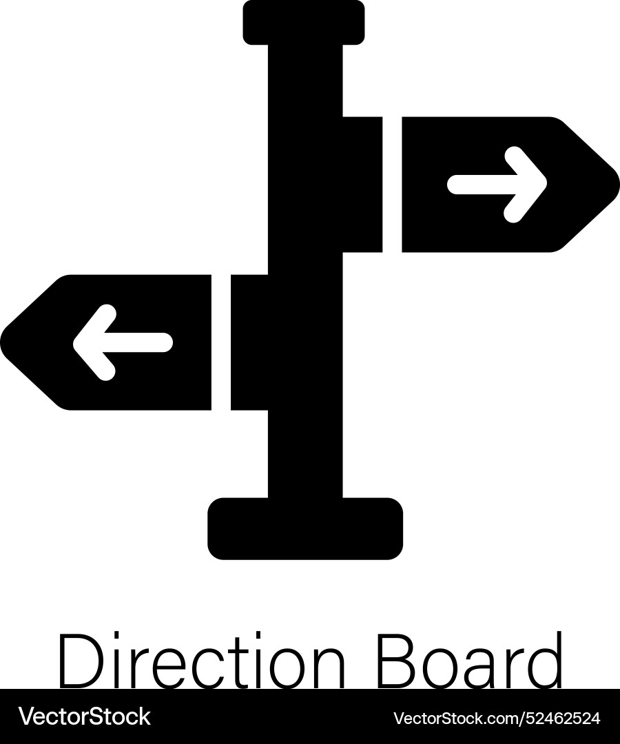 Direction board Royalty Free Vector Image - VectorStock