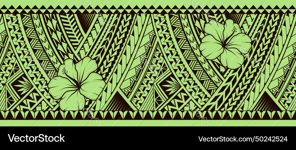 Polynesian style armband tattoo design Royalty Free Vector