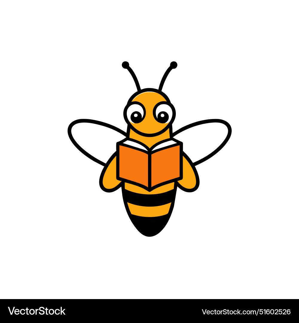 Asian giant hornet bee reading icon Royalty Free Vector