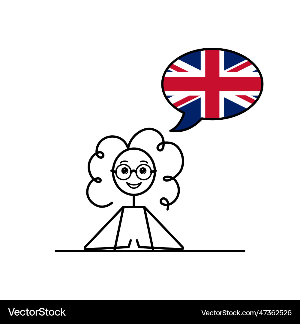 British english great britain cartoon Royalty Free Vector