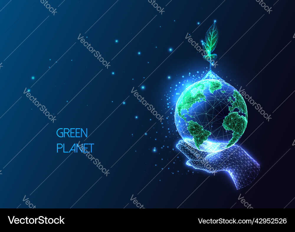 Concept of environmental social responsibility Vector Image
