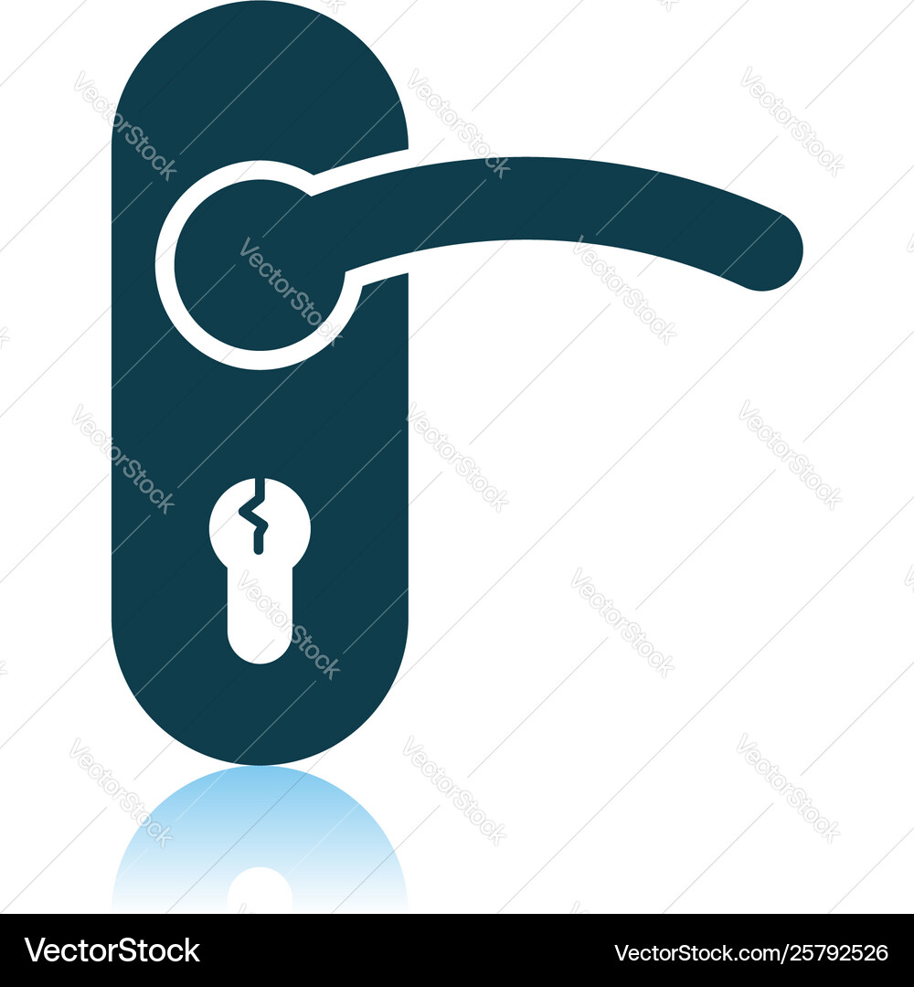 Door handle icon Royalty Free Vector Image - VectorStock