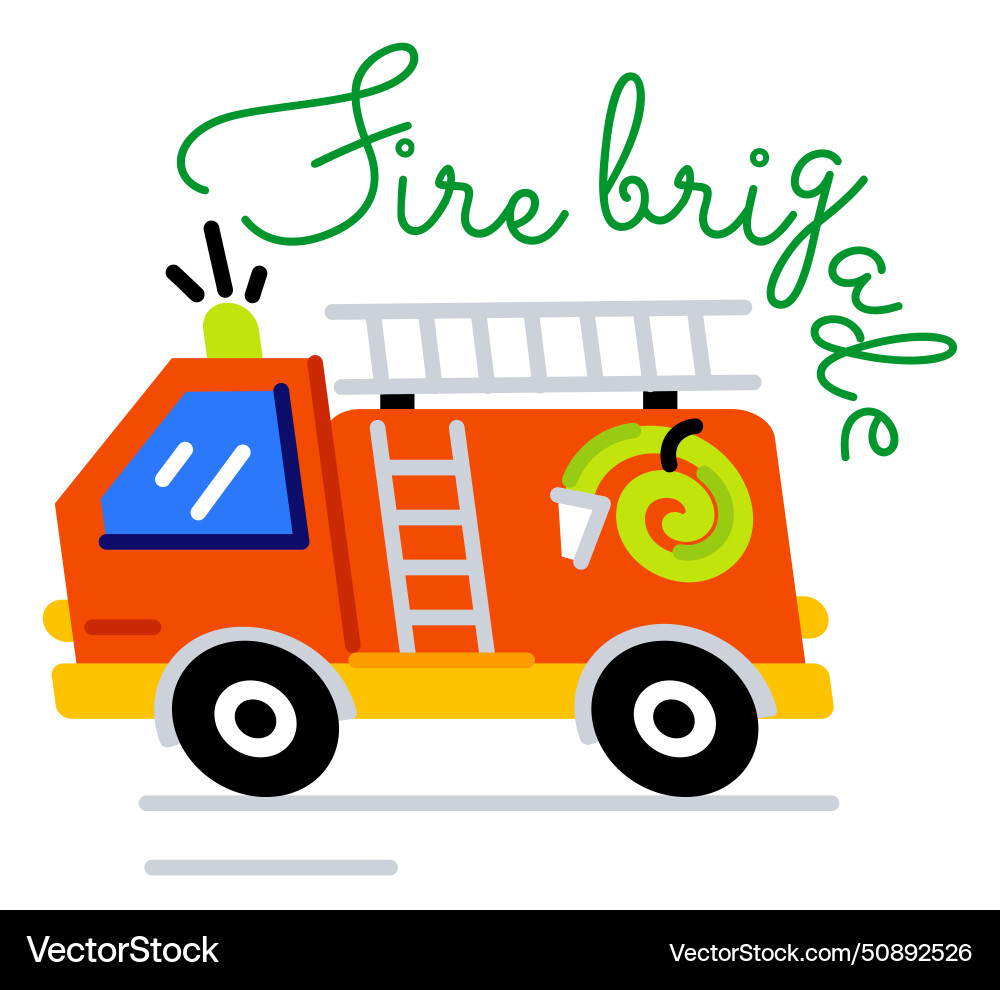 Fire brigade Royalty Free Vector Image - VectorStock