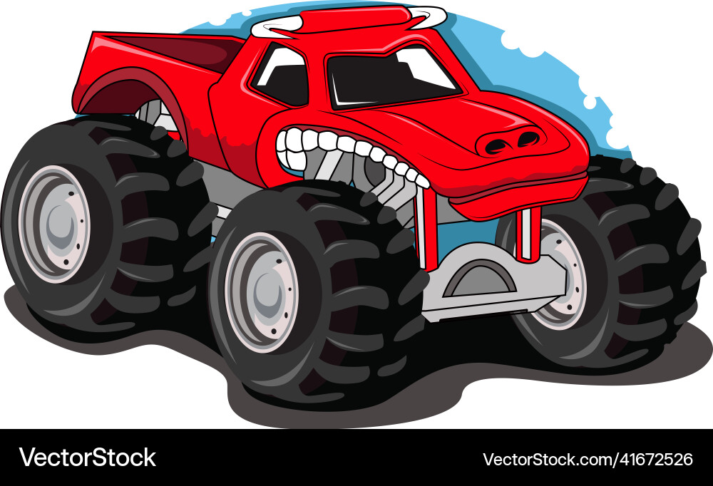 Monster truck off road Royalty Free Vector Image