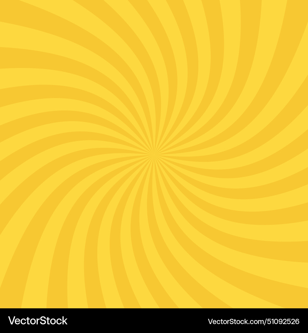 Sun rays background radial swirl abstract lines Vector Image