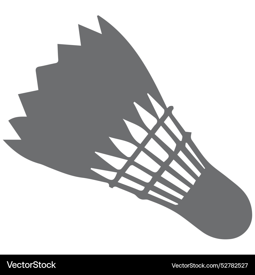Badminton shuttlecock icon Royalty Free Vector Image