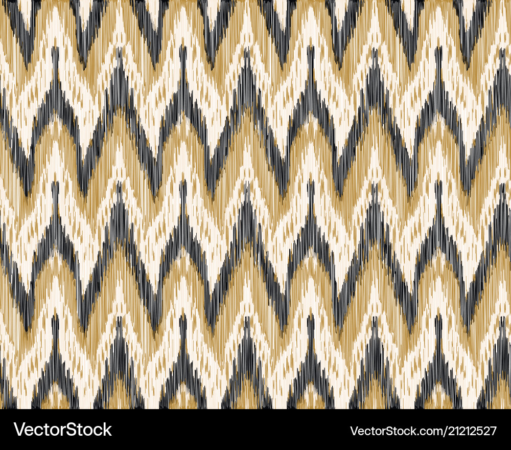 Ikat Pattern - Seamless Royalty Free Vector Image