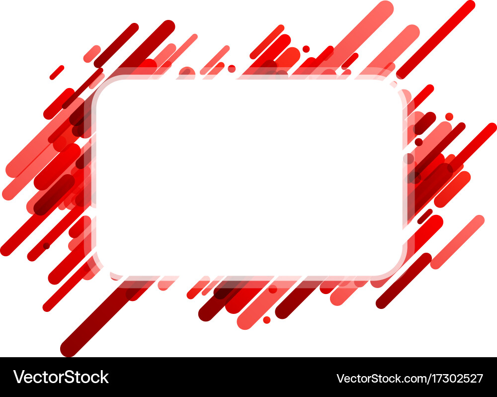 Red rectangular background on white Royalty Free Vector