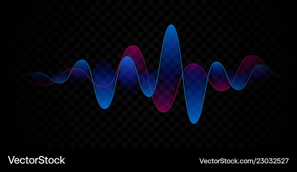 Sound Wave Pulse Abstract Background Royalty Free Vector