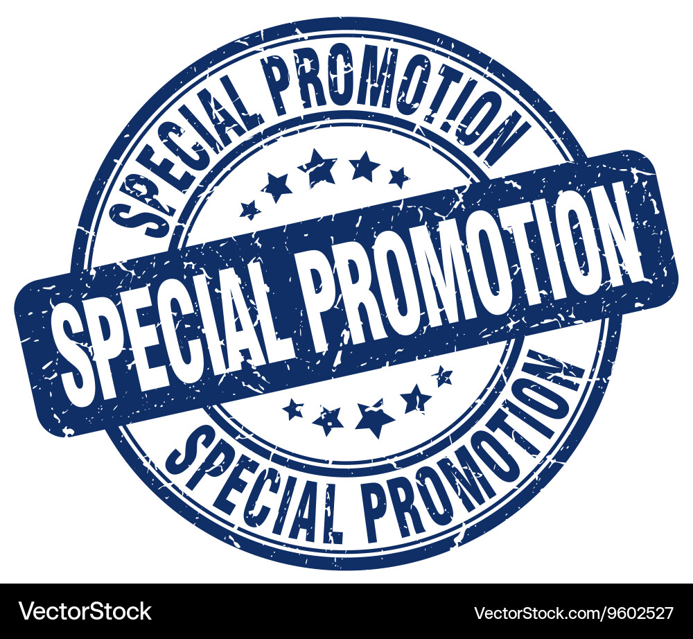 Special promotion stamp Royalty Free Vector Image
